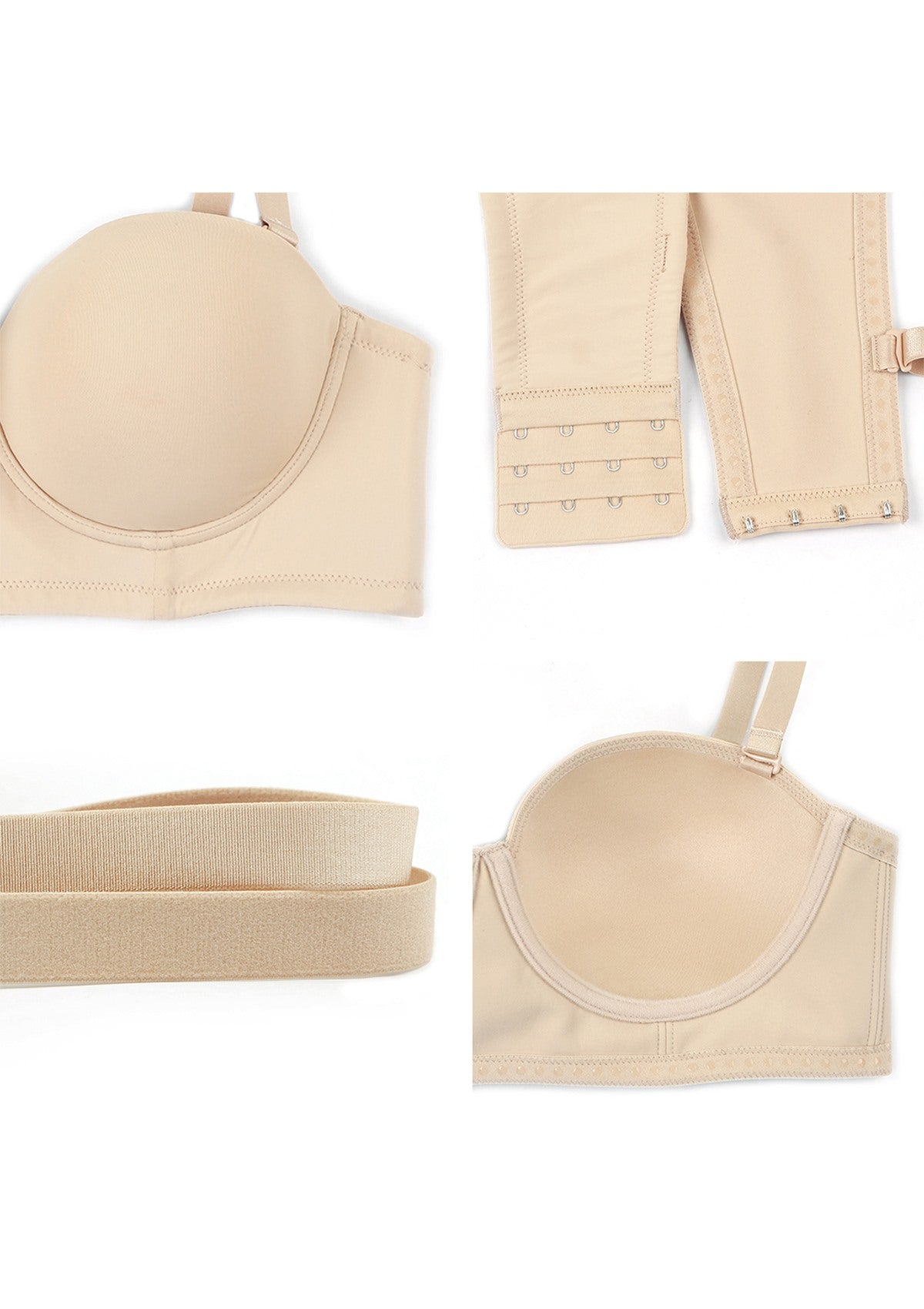 HSIA Margaret Molded Convertible Multiway Classic Strapless Bra