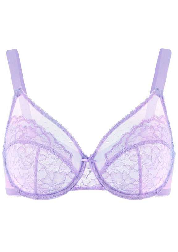 HSIA Enchante Full Cup Minimizing Bra: Supportive Unlined Lace Bra