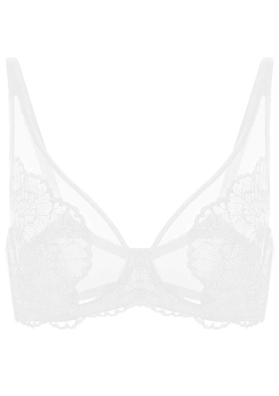 HSIA Blossom Sheer Lace Bra: Comfortable Underwire Bra for Big Busts