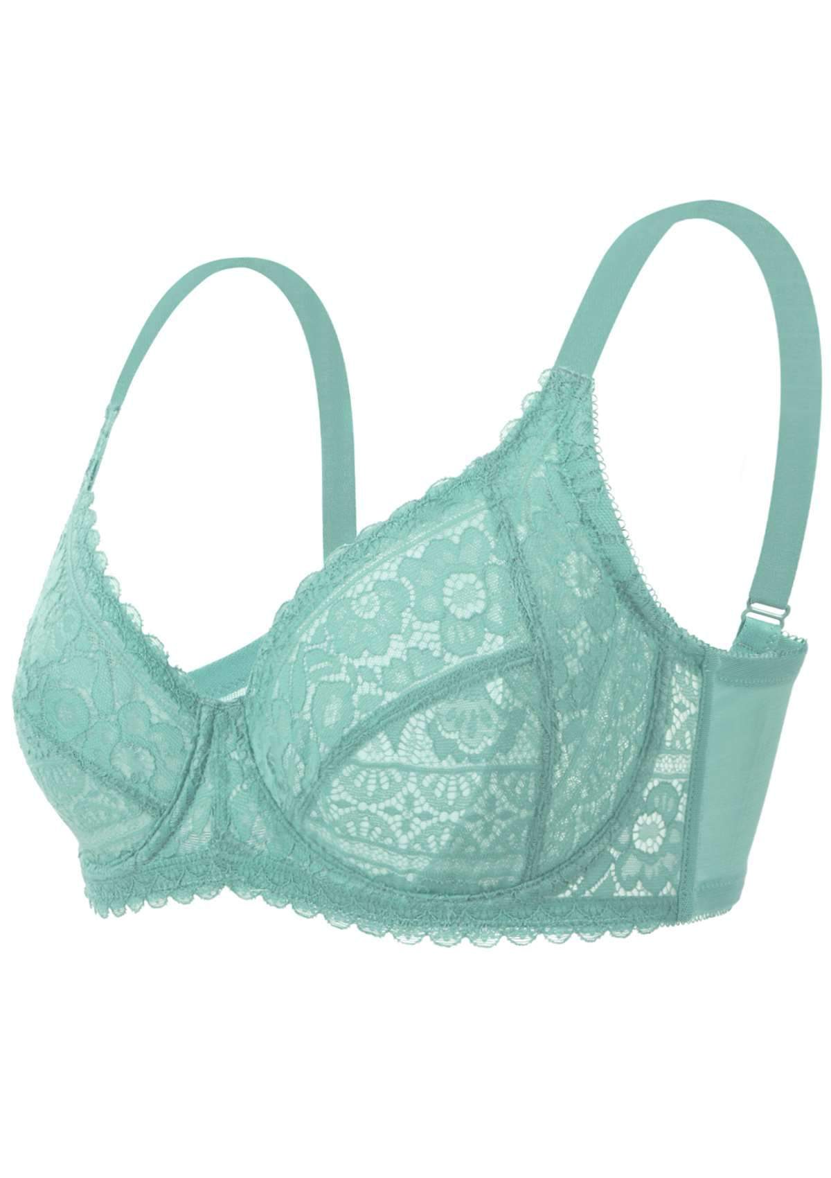 HSIA Freesia Unlined Balconette Bra: Mesh Back Smoothing Bra
