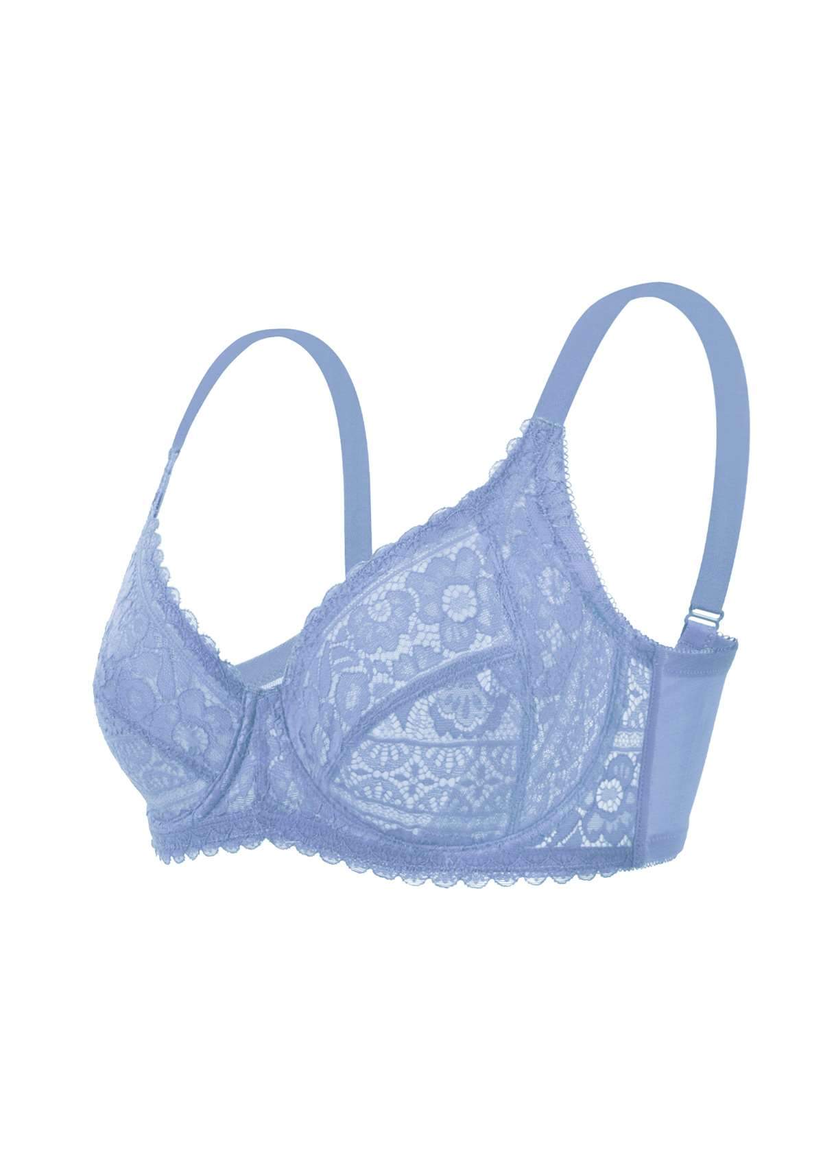 HSIA Freesia Unlined Lace Bra: Bra that Supports Back