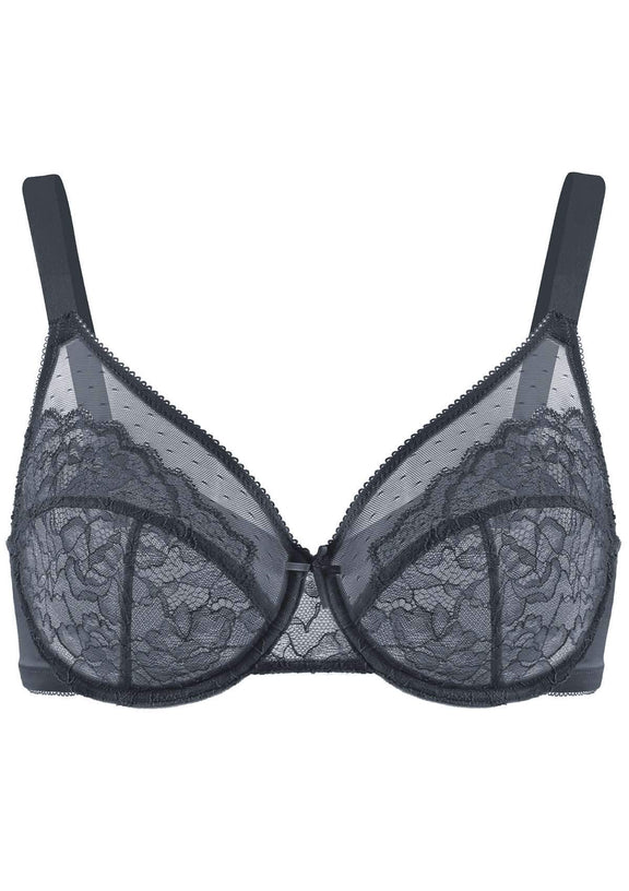 HSIA Enchante Full Coverage Minimizer Bra: Lace Underwire, Unlined Bra