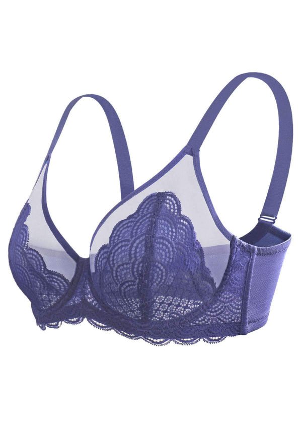 HSIA Mermaid Scales Beautiful Bra: Fitted Soft Cup Bra